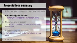 Effective Searching: Part 2 - Broaden your search (Generic Web) | PPT