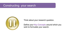 Effective Searching: Part 4 - Construct your search (Generic Web ...