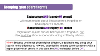 Effective Searching: Part 4 - Construct your search (Generic Web) | PPTX | Search | Internet