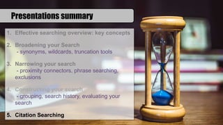 Effective Searching: Part 5 - Making your results work for you ...