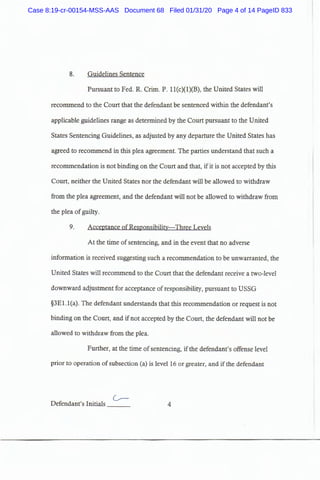 Charles Resnick Guilty Plea Agreement | PDF