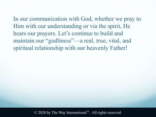 How Do I Communicate with God? | PPT