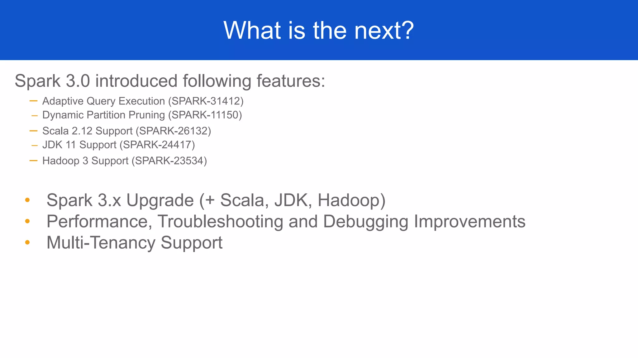Spark Development Lifecycle at Workday - ApacheCon 2020 | PPT