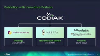 Codiak Biosciences $CDAK IPO deck | PDF