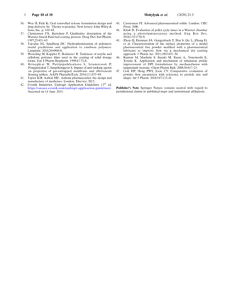 Wurster Fluidised Bed Coating of Microparticles: Towards Scalable ...