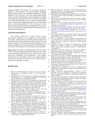 Wurster Fluidised Bed Coating of Microparticles: Towards Scalable ...