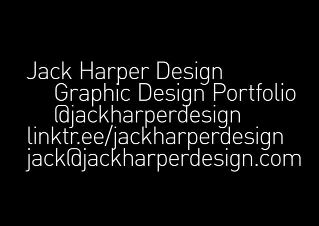 Jack Harper - Design folio 2020 | PPT