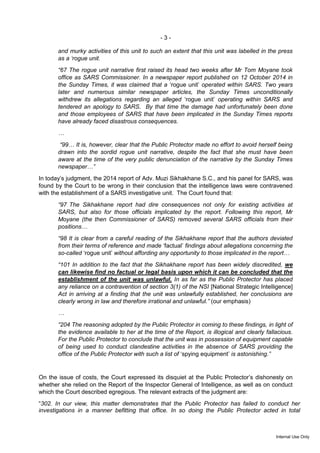 Media statement pravin gordhan_pp_judgment | PDF