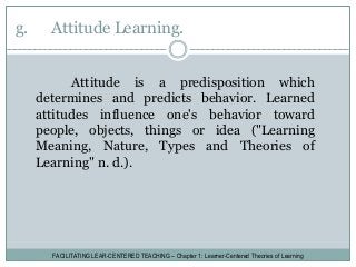 FLCT - Chapter 1 - Learner-Centered Theories of Learning | PPTX