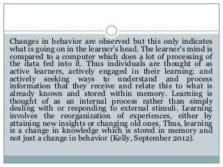FLCT - Chapter 1 - Learner-Centered Theories of Learning | PPTX