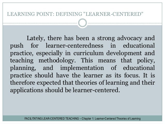 FLCT - Chapter 1 - Learner-Centered Theories of Learning | PPTX