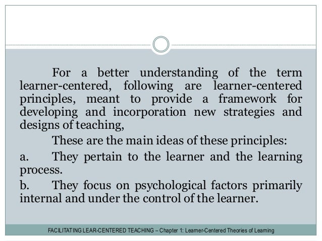 FLCT - Chapter 1 - Learner-Centered Theories of Learning | PPTX