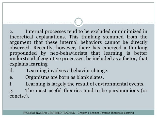 FLCT - Chapter 1 - Learner-Centered Theories of Learning | PPTX