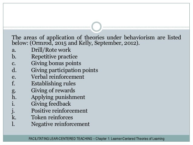 FLCT - Chapter 1 - Learner-Centered Theories of Learning | PPTX