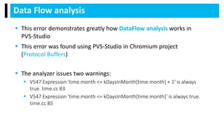 PVS-Studio features overview (2020) | PPTX