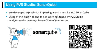 PVS-Studio features overview (2020) | PPTX