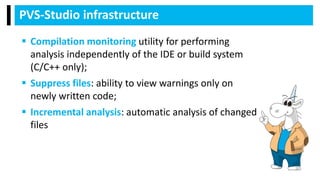 PVS-Studio features overview (2020) | PPTX