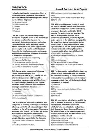 Krok -2 Previous Year Paper (2020) | PDF