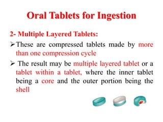 Oral Solid Dosage Forms(Tablets) | PPTX