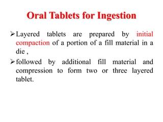 Oral Solid Dosage Forms(Tablets) | PPTX
