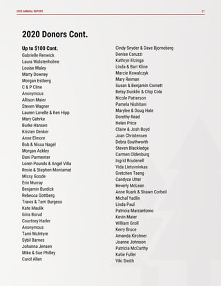 The Cabin 2020 Annual Report | PDF