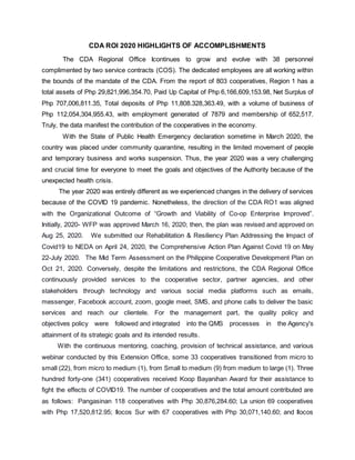 2020 CDA RO! Highlights-of-Accomplishments | PDF