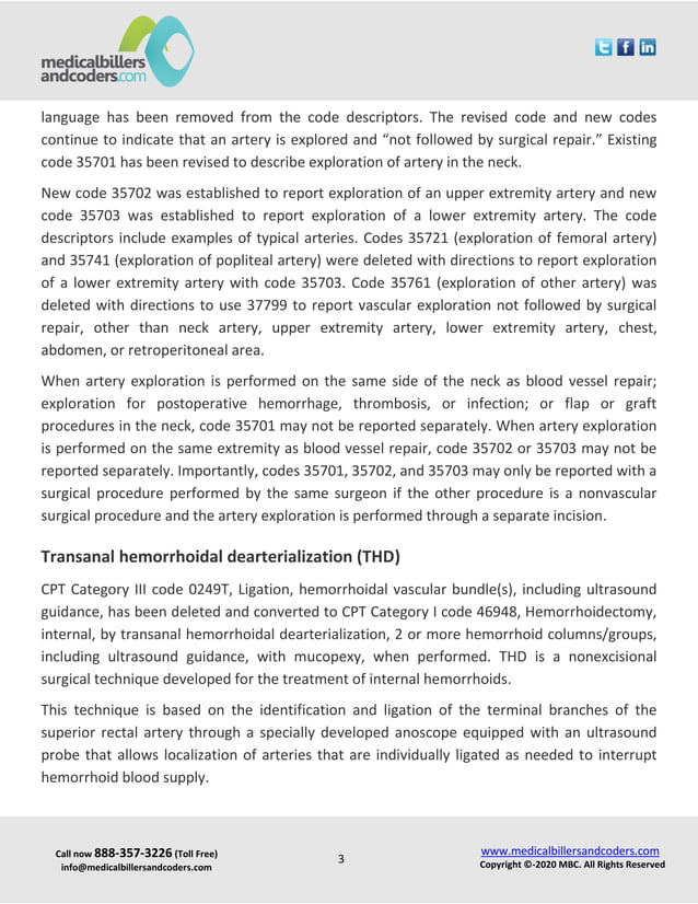 2020 Coding Updates for General Surgery | PDF