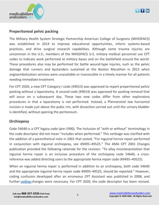 2020 Coding Updates for General Surgery | PDF