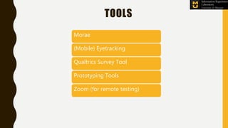 CoMo Game Dev - usability and user experience methods | PPT