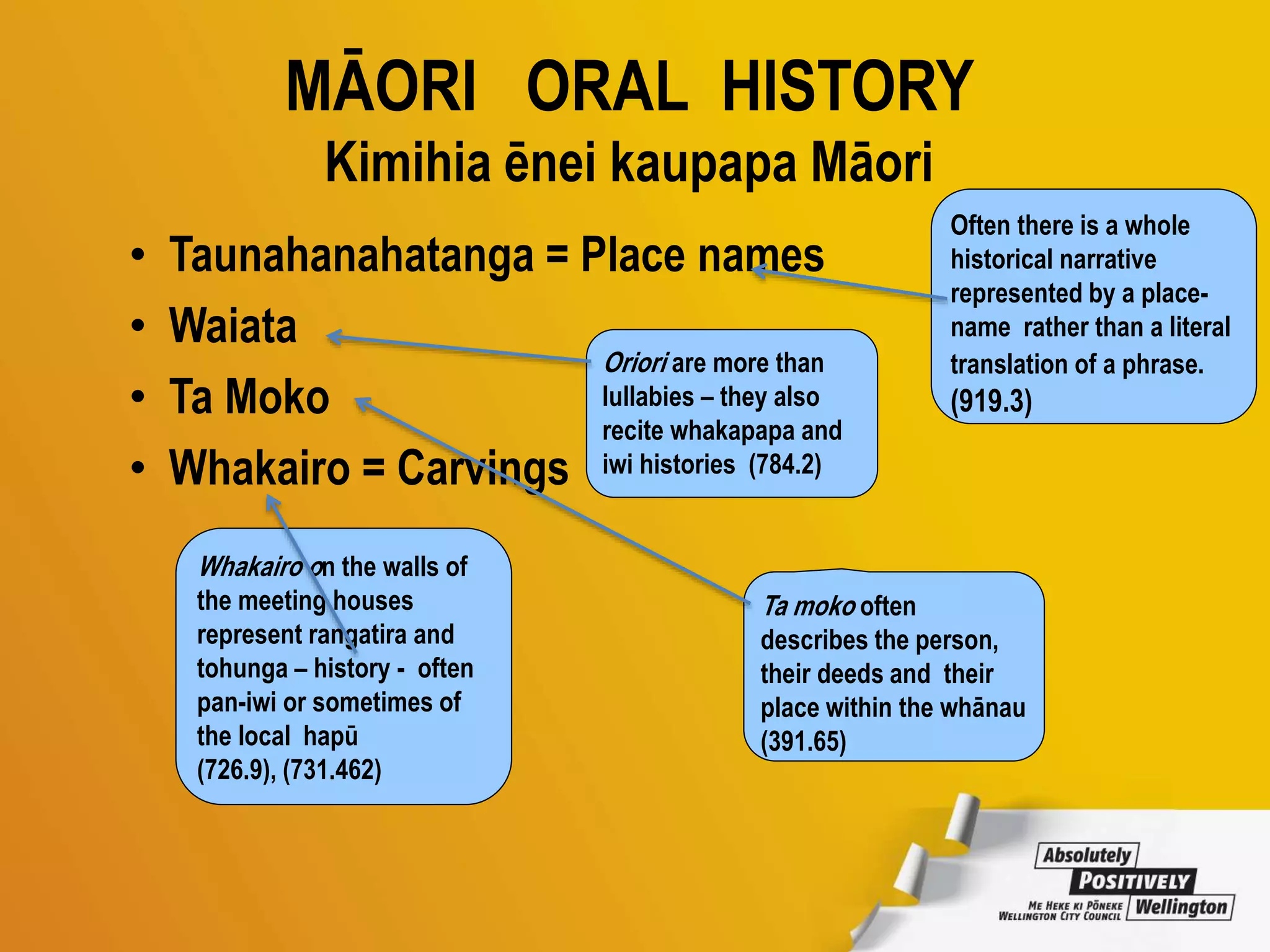 Te Kohikohinga Maori | PPT