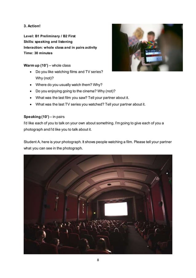 March 2020 - Cambridge English Teacher Activities | PDF | Movies ...