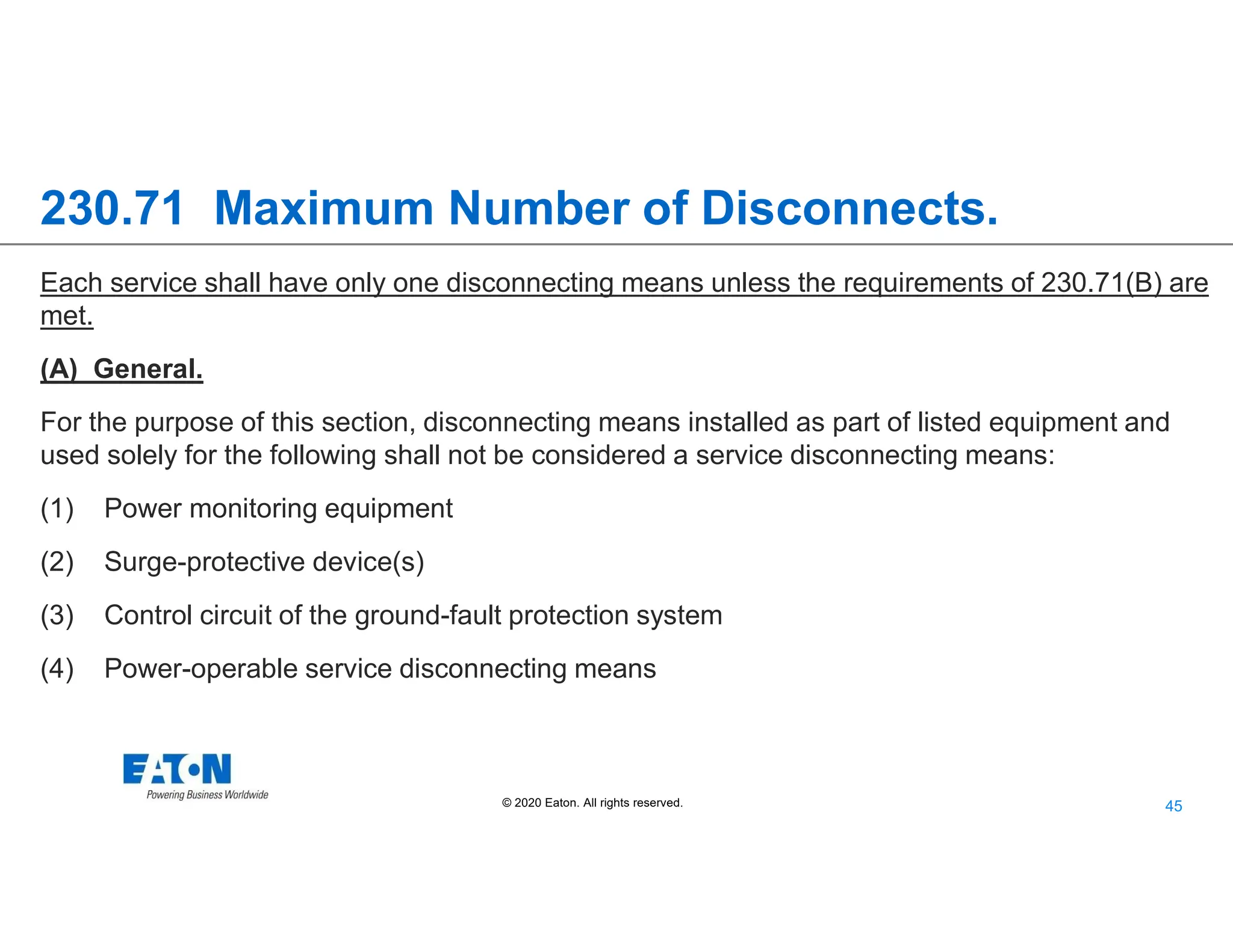 EATON-2020-NEC-code-changes-presentation | PDF