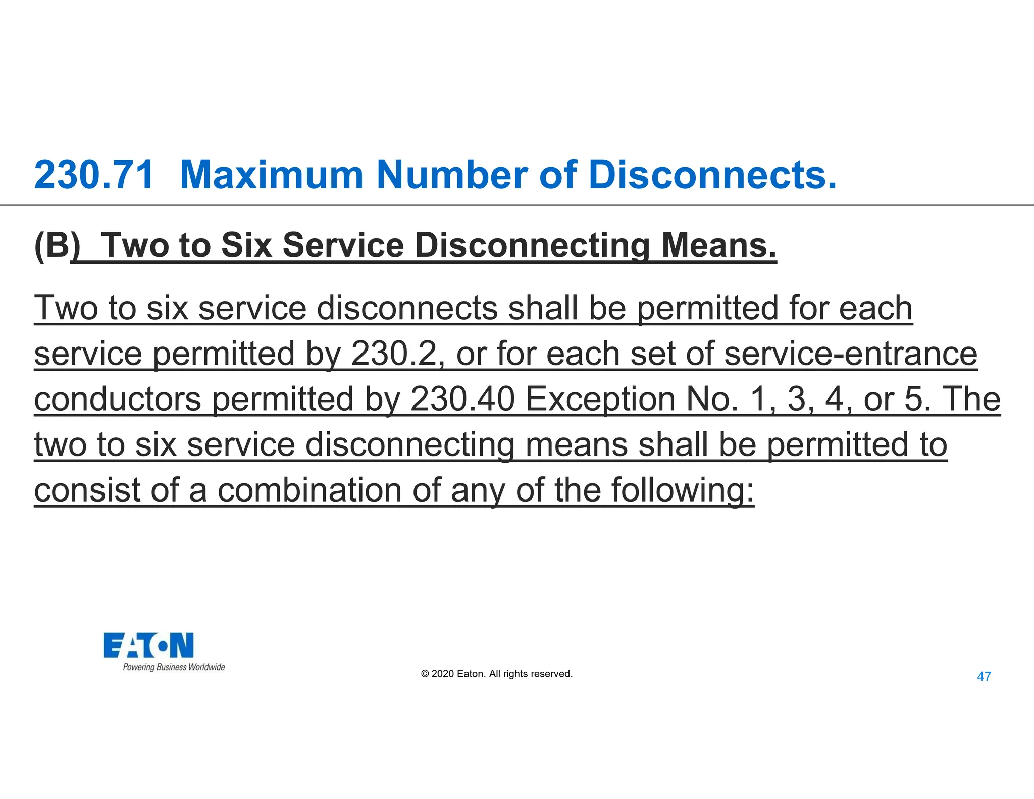EATON-2020-NEC-code-changes-presentation | PDF