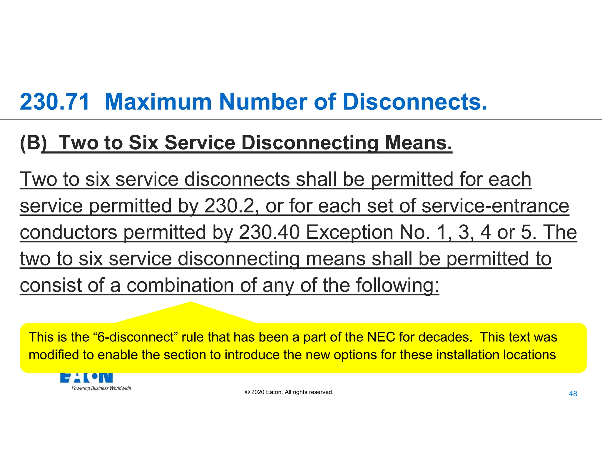 EATON-2020-NEC-code-changes-presentation | PDF