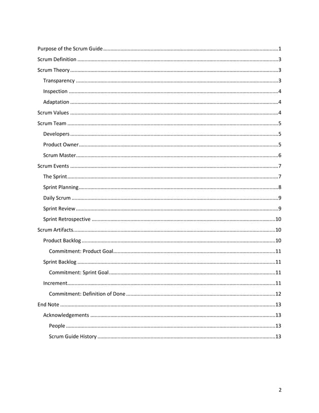 2020 Scrum Guide Us Pdf