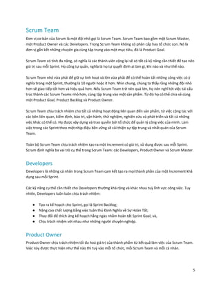 Scrum guide with Vietnamese for begginer | PDF