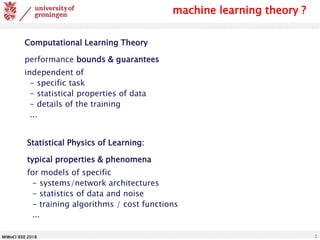 The statistical physics of learning - revisited | PPT