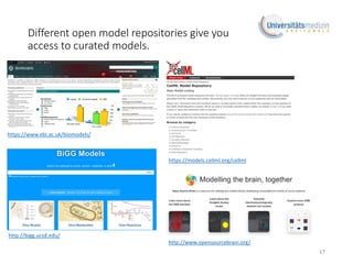 Model repositories and standard formats for model reusability | PPT