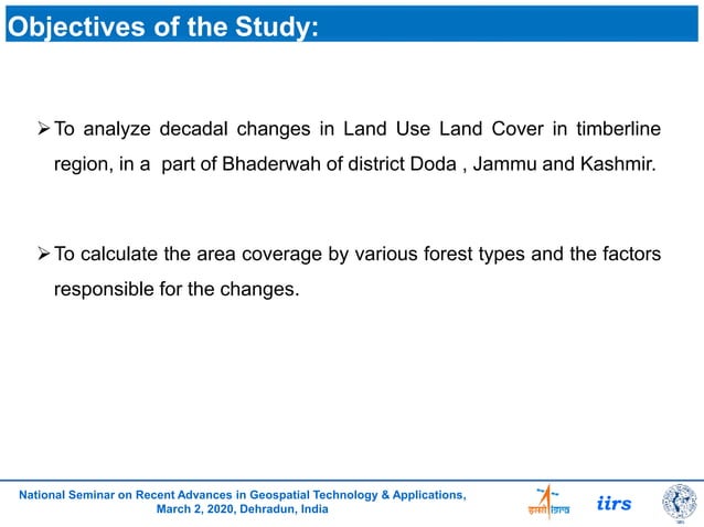 land Use Land Cover and vegetation dynamics_presentation | PPTX