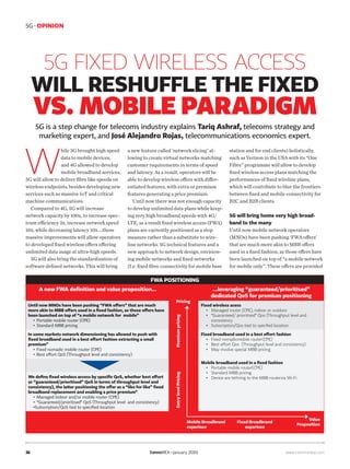 Jan 2020 CommsMEA - 5G fixed wireless access will reshuffle the fixed vs. mobile paradigm | PDF