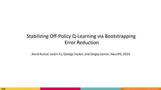 Batch Reinforcement Learning | PPT