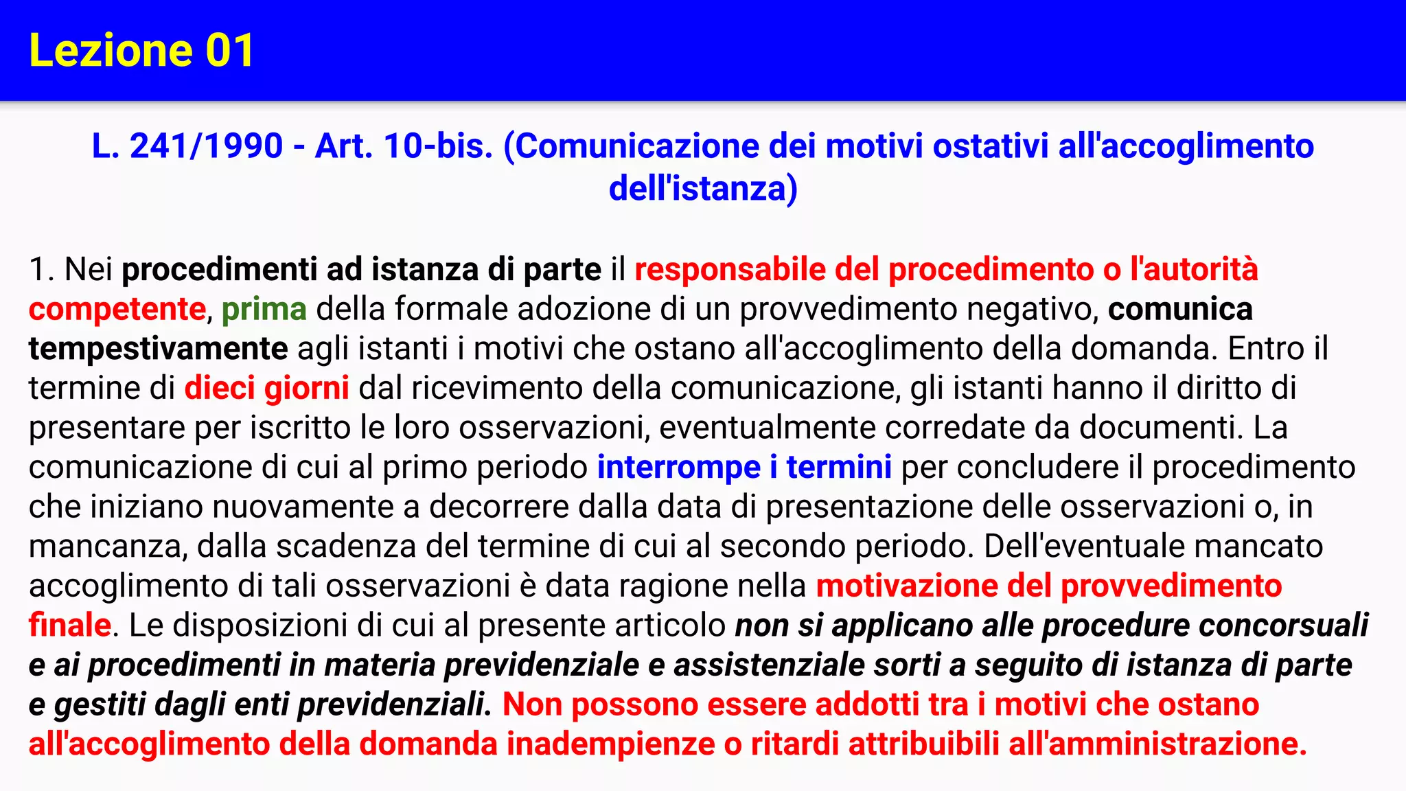 Lezione n. 01 (2 ore) - Simulazione di prova scritta con domande a risposta aperta (prima prova ...