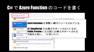 C# CloudScript Azure Functions との連携 | PPT