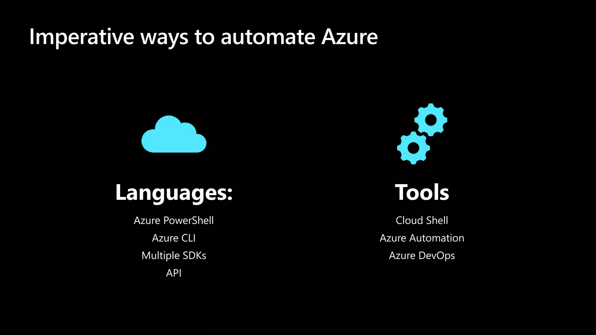 Automation - Azure training day Cloud security and governance | PPT