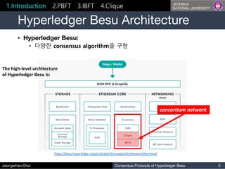 Consensus Protocols of Hyperledger Besu: IBFT2.0 & Clique | PDF
