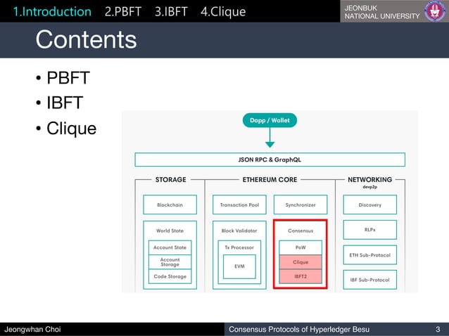 Consensus Protocols of Hyperledger Besu: IBFT2.0 & Clique | PDF