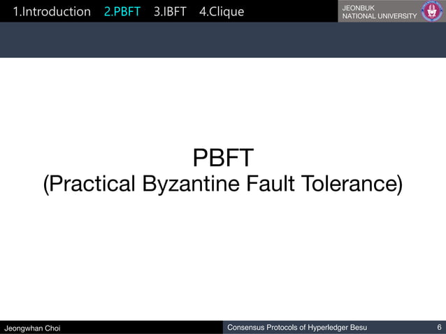 Consensus Protocols of Hyperledger Besu: IBFT2.0 & Clique | PDF