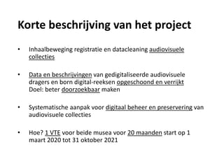 Digitale collectieregistratie: Huis van Alijn | PPT
