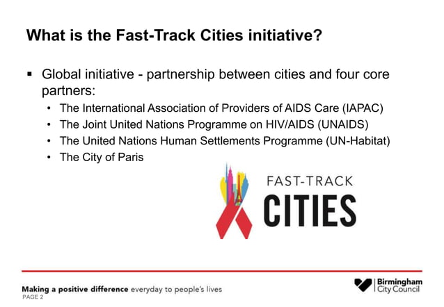 Birmingham HIV Fast Track City Ambition | PPT