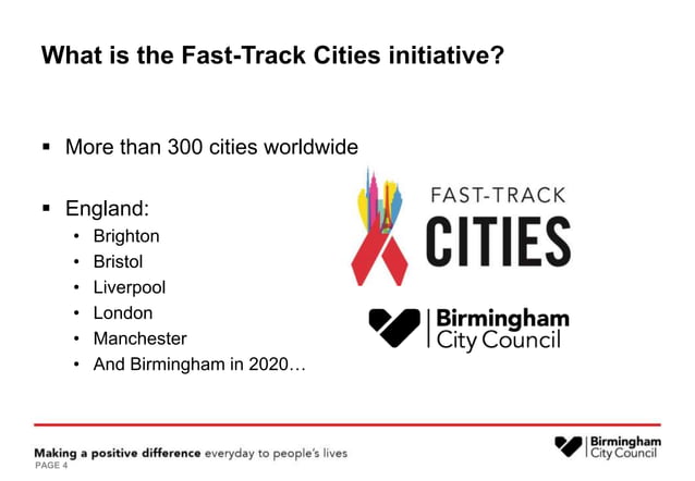 Birmingham HIV Fast Track City Ambition | PPT
